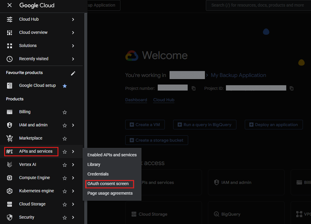 How to create a Google Cloud project and OAuth consent screen for your ...