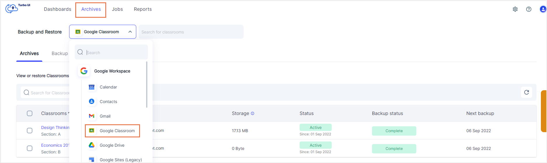 How to export Google Classroom Classwork data from the SysCloud backup ...