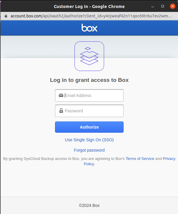 How to setup Box backup?
