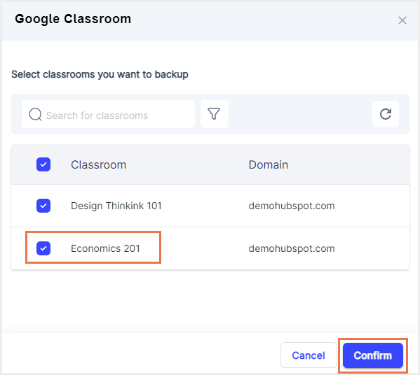 How to resume the backup for a classroom in the SysCloud backup ...