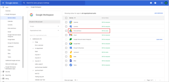How to enable Gmail and Google Drive services in Google Workspace Admin ...