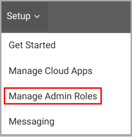 How do I create a custom admin role?