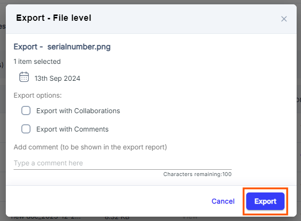 How to export Box data from the SysCloud backup application?