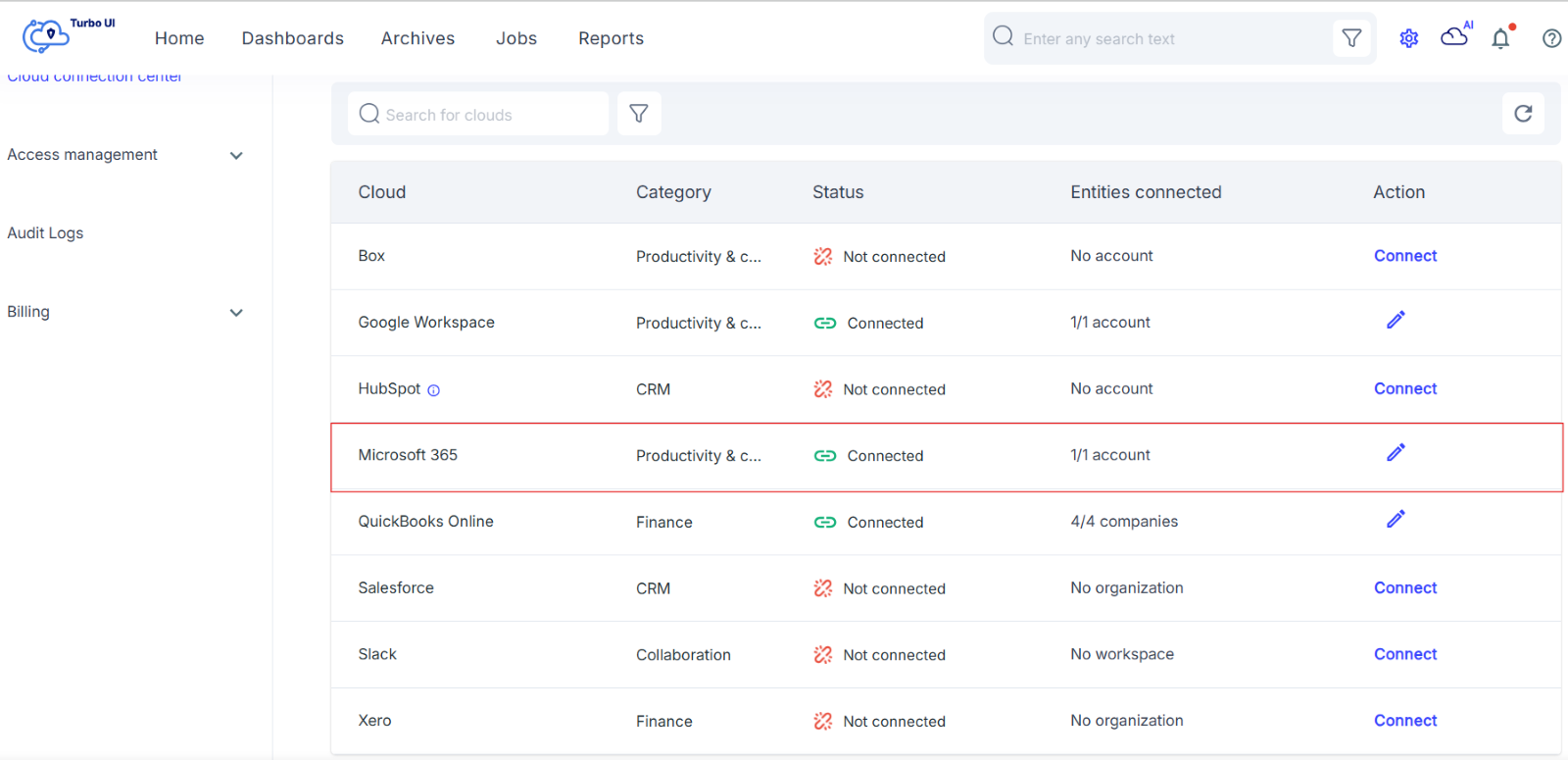 How to connect Microsoft 365 account to the SysCloud backup application?